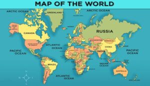 Map of the World for Kids Printable Interactive PDF