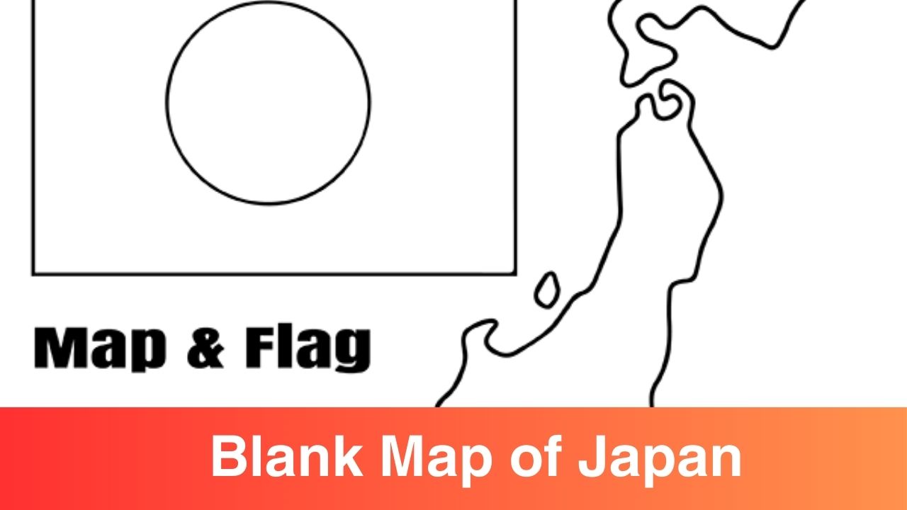 Blank Map of Japan Printable PDF