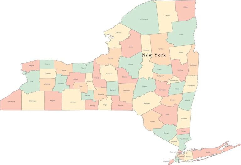 New York County Map | Printable NYC City Map