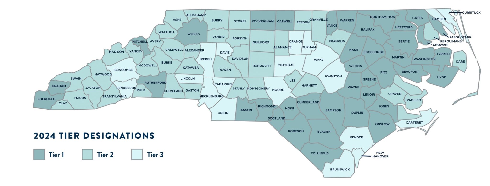 North Carolina County Map | NC Counties Map